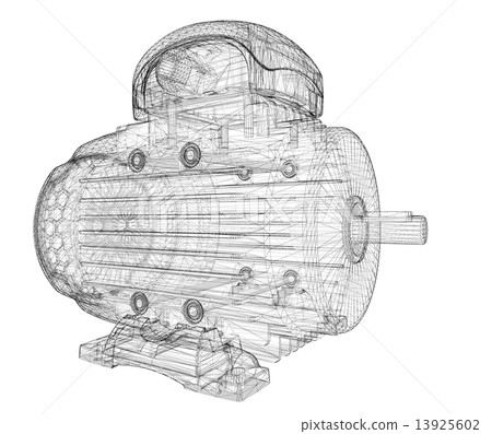 Electric motor - Stock Illustration [13925602] - PIXTA