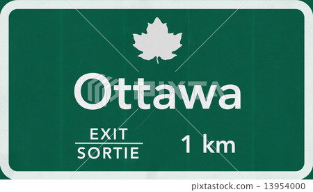 Ottawa Transcanada Highway Sign - Stock Illustration [13954000] - PIXTA
