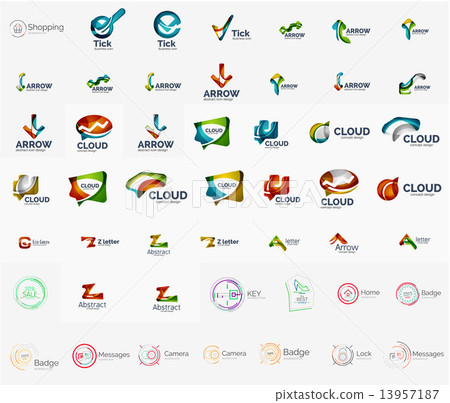 Abstract company logo vector collection - Stock Illustration [13957187 ...