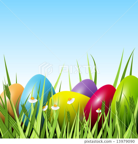 Happy Easter - Stock Illustration [13979090] - PIXTA