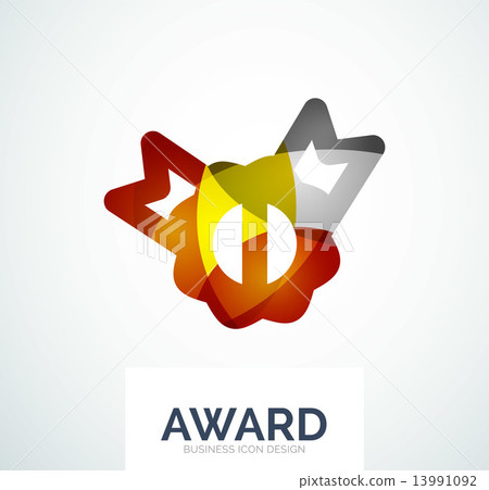 Colorful award business logo - Stock Illustration [13991092] - PIXTA