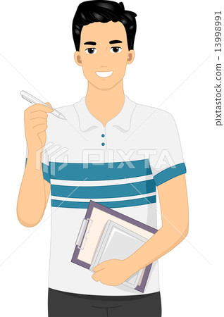 Graphic Designer Man - Stock Illustration [13998991] - PIXTA