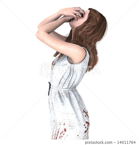 A woman escaping - Stock Illustration [14011764] - PIXTA