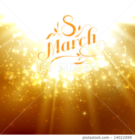 illustration of handwritten 8 of March label-插圖素材 [14022899] - PIXTA圖庫