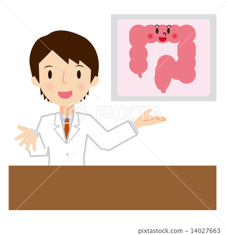 Doctor explaining the bowel - Stock Illustration [14027663] - PIXTA