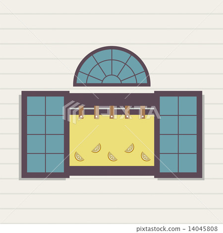 Flat Design Window. - Stock Illustration [14045808] - PIXTA