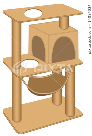 Cat Tower - Stock Illustration [14054034] - PIXTA
