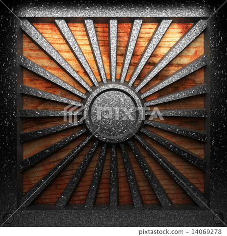 iron plate on wood - Stock Illustration [14069278] - PIXTA