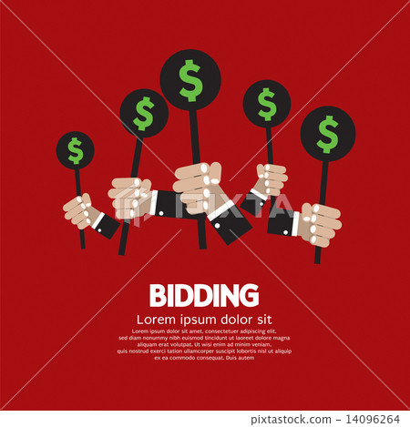 Bidding or Auction Concept. - Stock Illustration [14096264] - PIXTA