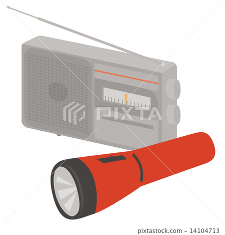 Radio and flashlight - Stock Illustration [14104713] - PIXTA
