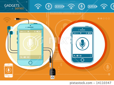 Mobile phone wireless communication technology - Stock Illustration ...