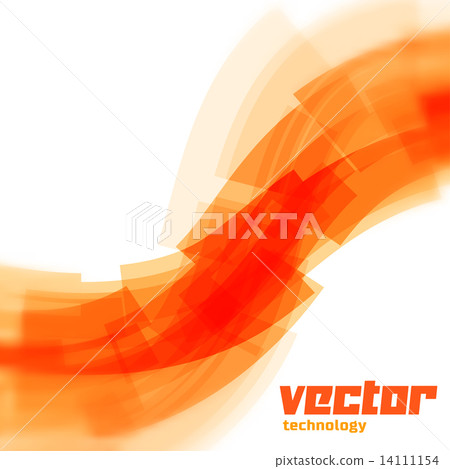Vector background with orange blurred lines - Stock Illustration ...