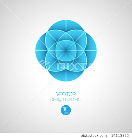 3d circle design element. Vector illustration - Stock Illustration ...