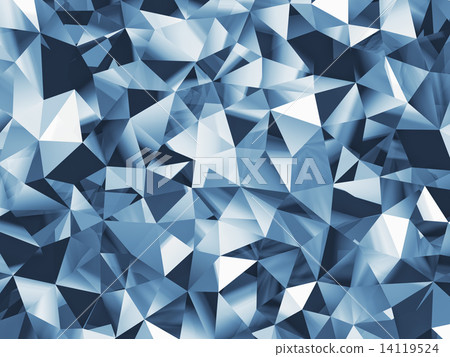 Abstract blue faceted background - Stock Illustration [14119524] - PIXTA