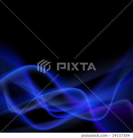 Blue smoke abstract glow light swoosh line - Stock Illustration ...