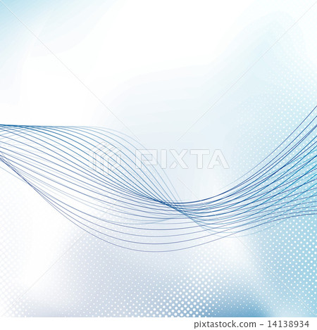 Blue modern swoosh line dotted brochure background - Stock Illustration ...