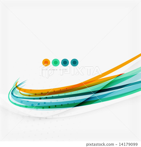Blue and orange color line abstract background - Stock Illustration ...