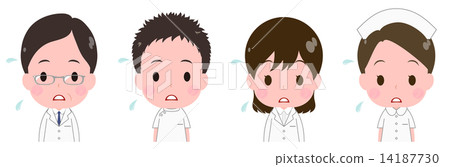 Doctor nurse shy - Stock Illustration [14187730] - PIXTA