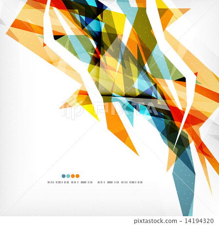 Angular geometric color shapes - Stock Illustration [14194320] - PIXTA