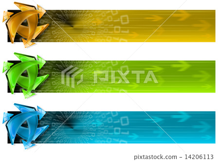Collection of 3 connection banners - Stock Illustration [14206113] - PIXTA