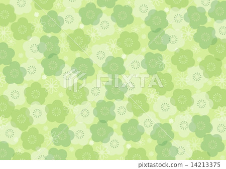 Japanese pattern based on green - Stock Illustration [14213375] - PIXTA