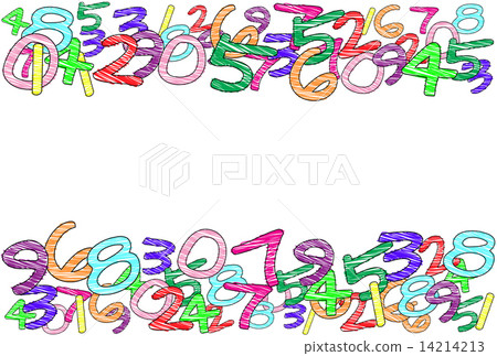 Hand-drawn style numeric frame - Stock Illustration [14214213] - PIXTA