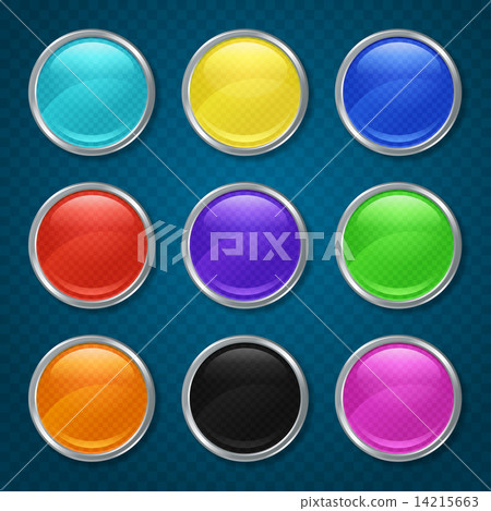Round patterned icons for the app. - Stock Illustration [14215663] - PIXTA