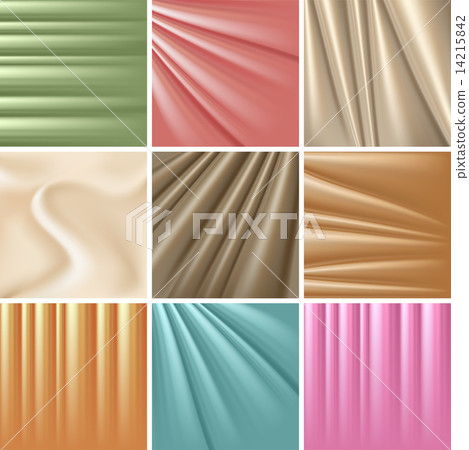 Set of 9 satin backgrounds. Vector illustration. - Stock Illustration ...
