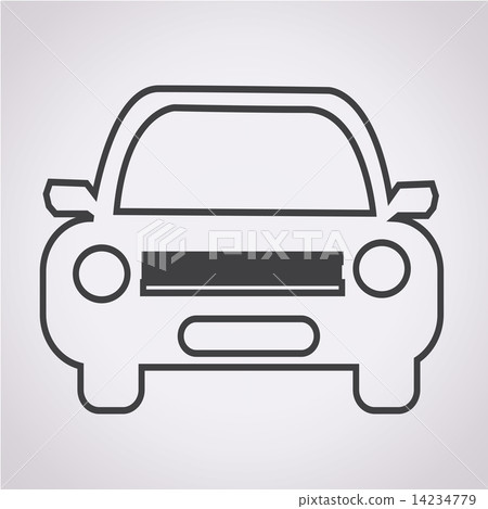 Car Icon - Stock Illustration [14234779] - PIXTA
