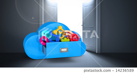 Composite image of cloud computing drawer - Stock Illustration ...