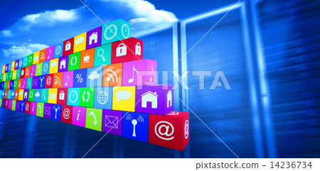 Composite image of app wall - Stock Illustration [14236734] - PIXTA