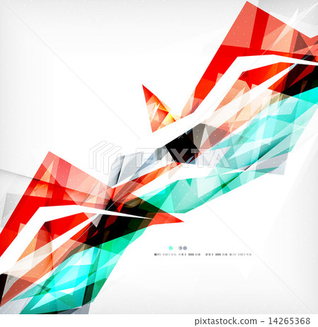 Angular geometric color shapes - Stock Illustration [14265368] - PIXTA
