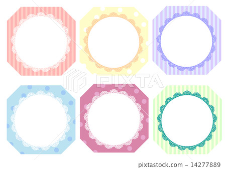 Photo frame octagon 6 types - Stock Illustration [14277889] - PIXTA
