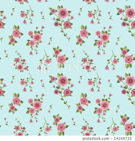 blossom, pattern, wallpaper - Stock Illustration [14284735] - PIXTA