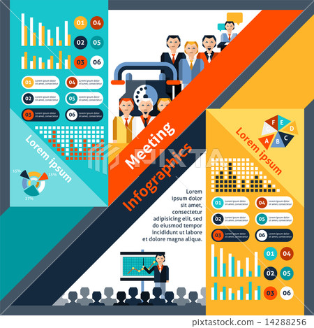 Meeting Infographics Set - Stock Illustration [14288256] - PIXTA