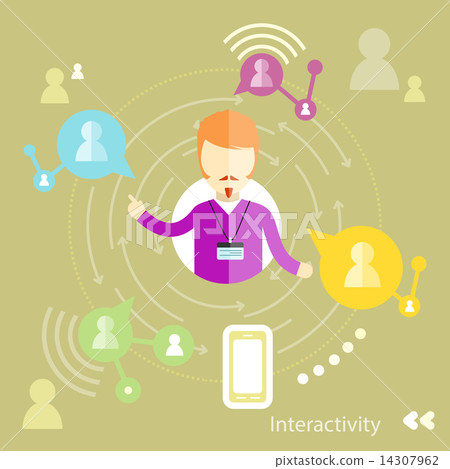 Interactivity concept - Stock Illustration [14307962] - PIXTA