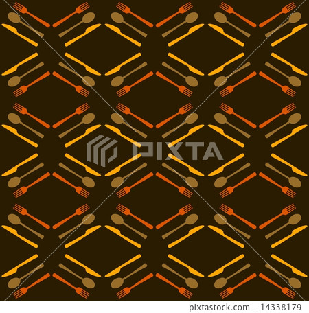 Restaurant seamless pattern background - Stock Illustration [14338179] - PIXTA