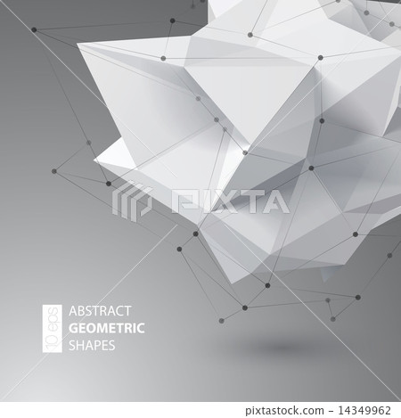 Low polygon geometry shape. Vector illustration - Stock Illustration ...