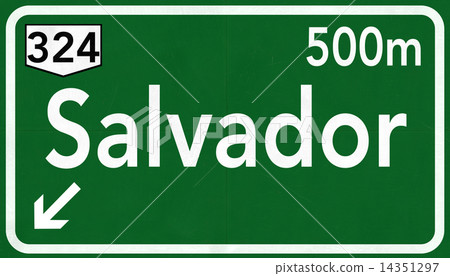 Maracana Brazil Highway Road Sign-插圖素材 [14351297] - PIXTA圖庫