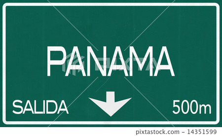 Panama Highway Road Sign - Stock Illustration [14351599] - PIXTA