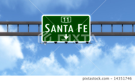 Santa Fe Argentina Highway Road Sign - Stock Illustration [14351746 ...