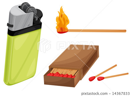 Matches and lighter - Stock Illustration [14367833] - PIXTA