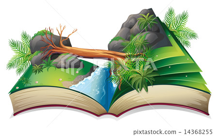 Stream book - Stock Illustration [14368255] - PIXTA