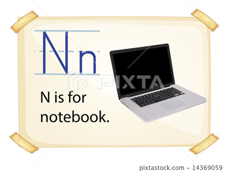 A letter N for notebook - Stock Illustration [14369059] - PIXTA