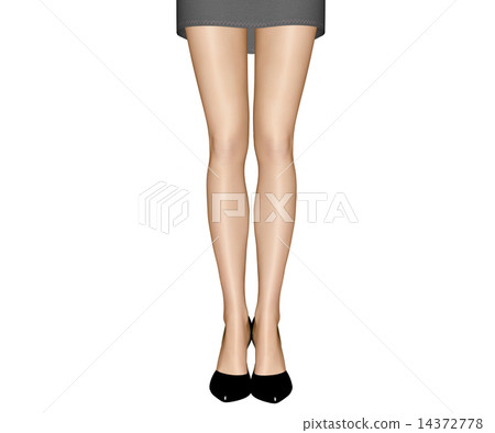 Beautiful slender legs of a woman - Stock Illustration [14372778] - PIXTA
