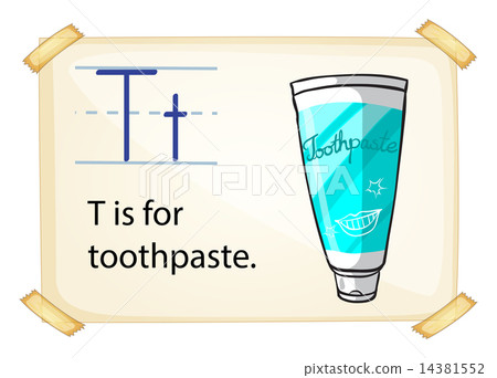 A letter T for toothpaste - Stock Illustration [14381552] - PIXTA