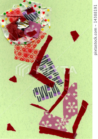 Japanese style collage - Stock Illustration [14388191] - PIXTA