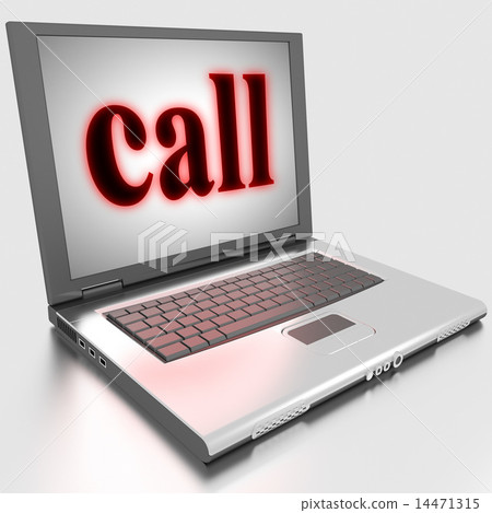 call word on laptop - Stock Illustration [14471315] - PIXTA