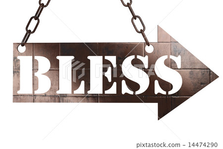 bless word on metal pointer - Stock Illustration [14474290] - PIXTA