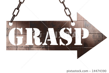 grasp word on metal pointer - Stock Illustration [14474390] - PIXTA